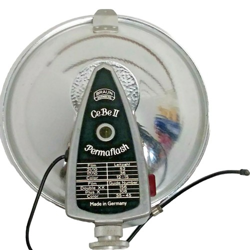 Camera Flash Braun Nornberg CeBe II PermaFlash Made in Germany Aluminum ...