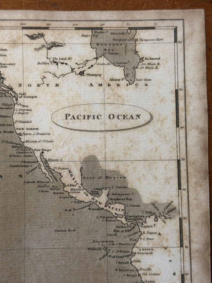 1802 Arrowsmith Map of the Pacific Ocean | eBay