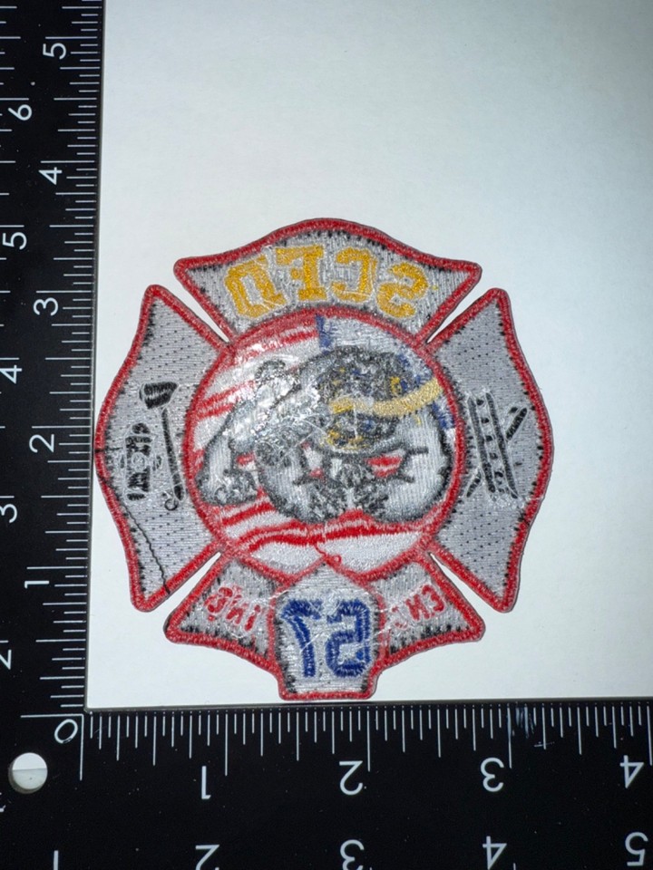 SCFD Tennessee (?) TN Fire Department Shoulder Patch Eng 67 Bulldog ...