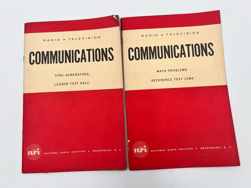 Lot Of 8 NRI National Radio Institute Television Course Booklets Books ...