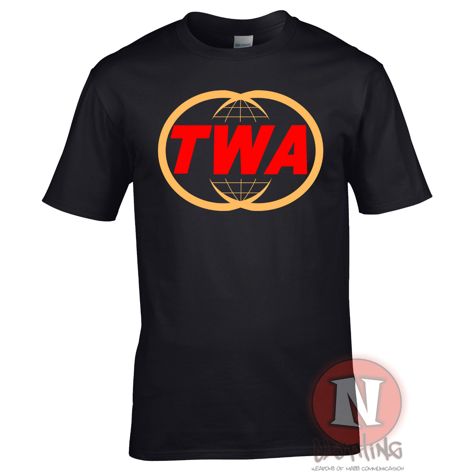 TWA Trans World Airlines logo t-shirt classic retro airline tee air ...