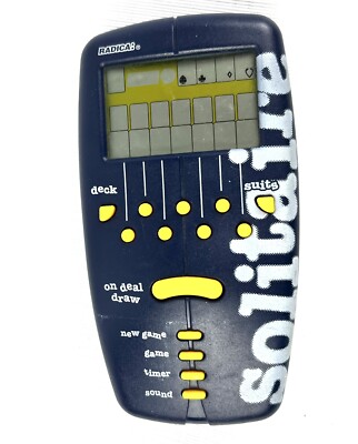 1998 Vintage Radica Solitaire Electronic Handheld Card Game - Tested ...