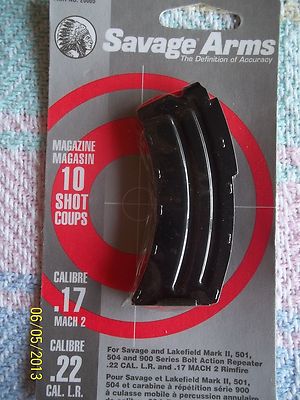 NEW 10 RD .22 LR Clip for SAVAGE ARMS & LAKEFIELD MODEL II, 501, 504 ...
