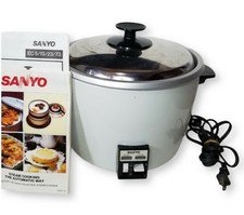 Vintage SANYO Ec-23 Electric 10 Cup Rice Cooker Steamer W/ On/off ...
