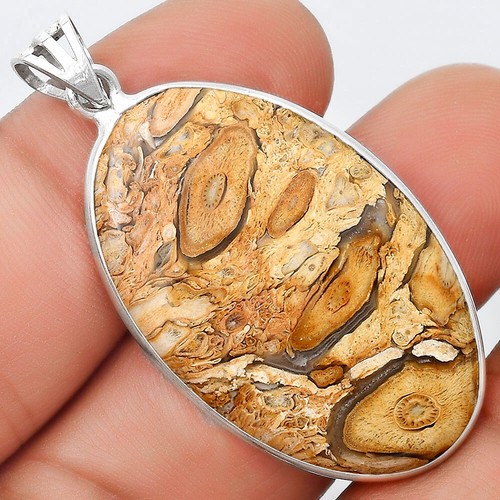 Natural Rock Calcy 925 Sterling Silver Pendant Jewelry P-1001 | eBay