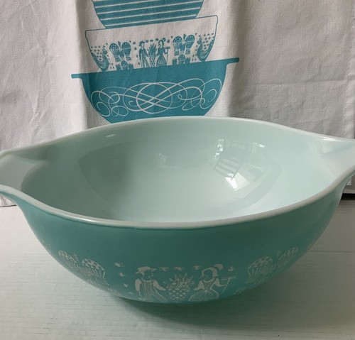 Pyrex 444 Large 4 Quart Amish Butterprint Cinderella Nesting Mixing ...