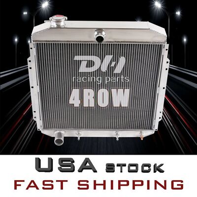 4 Row Aluminum Radiator For 1953-56 54 55 Ford F100 250 350 Pickup ...