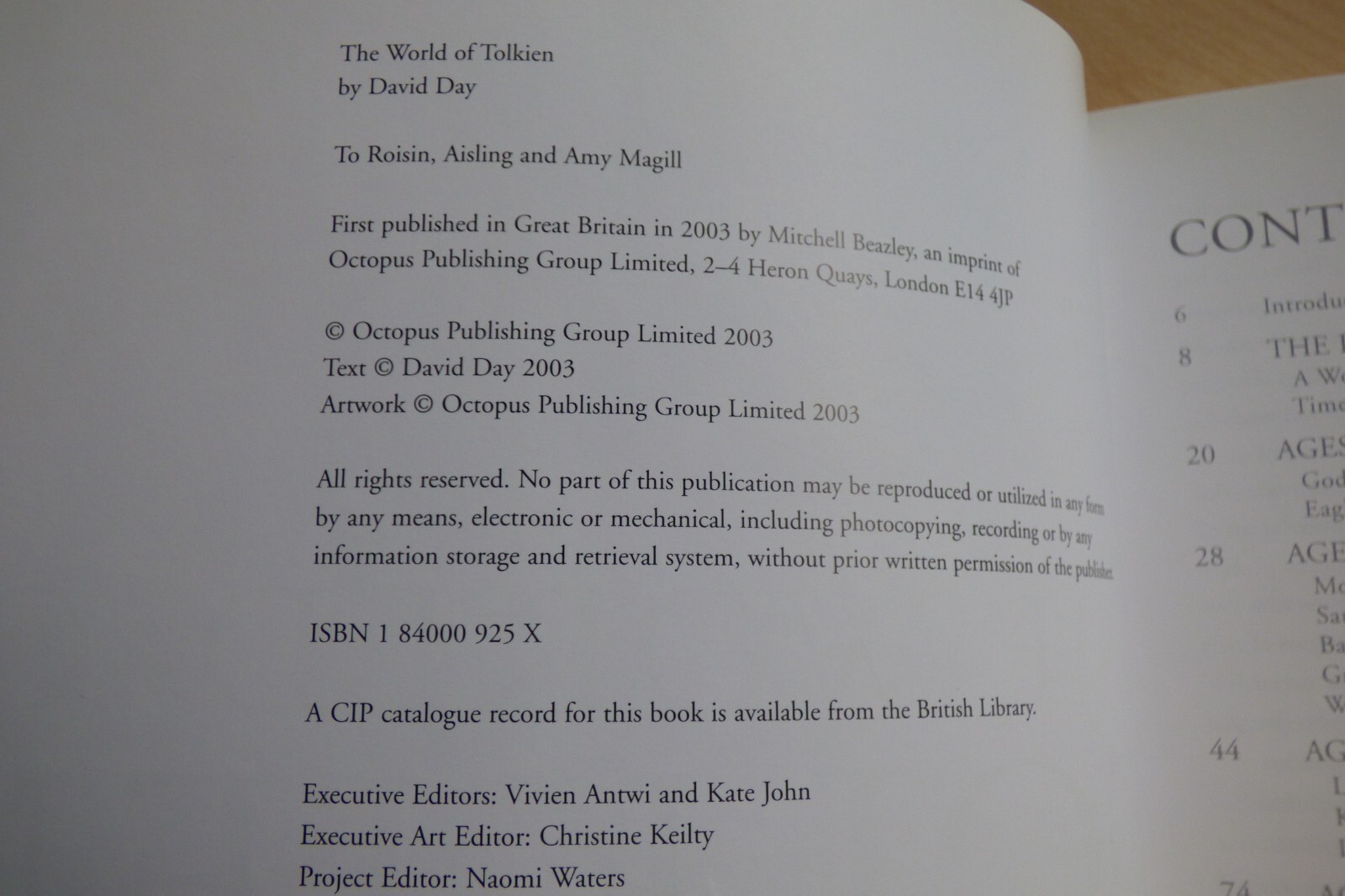 THE WORLD OF TOLKIEN Mythological Sources LOTR David Day Mitchell ...