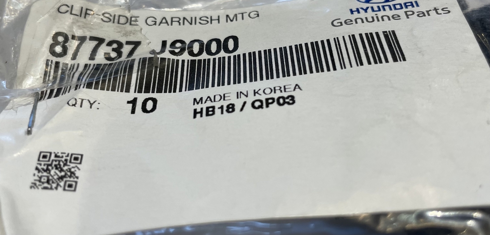 HYUNDAI KONA Sideskirt Bracket 87737J9000 2019 21914573 | eBay