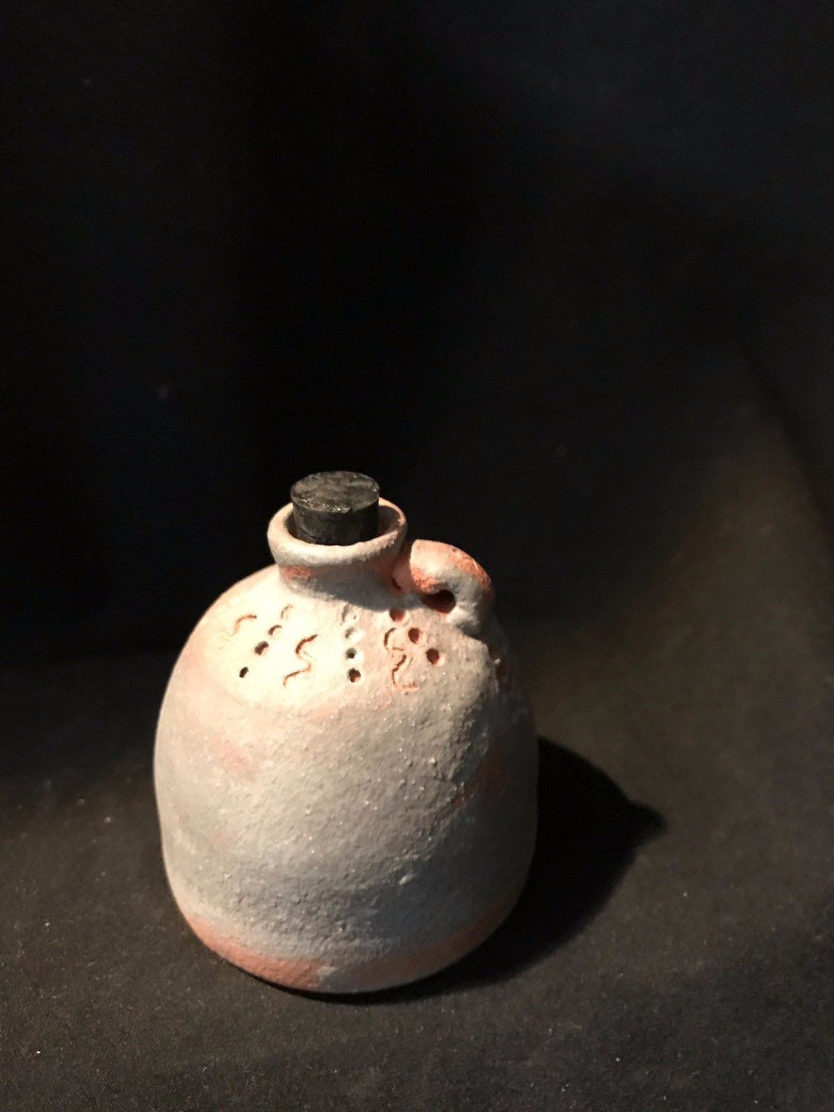 MINIATURE MOONSHINE JUG REDWARE POTTERY PRIMITIVE FOLK ART No.1056 by ...