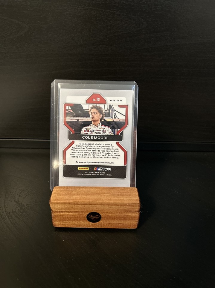 2022 Prizm Racing Cole Moore Autograph | eBay