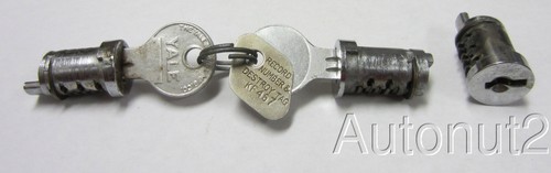 1947-1948 Kaiser Frazer Lock Set NOS Ignition and 2 Door Lock Cylinder ...