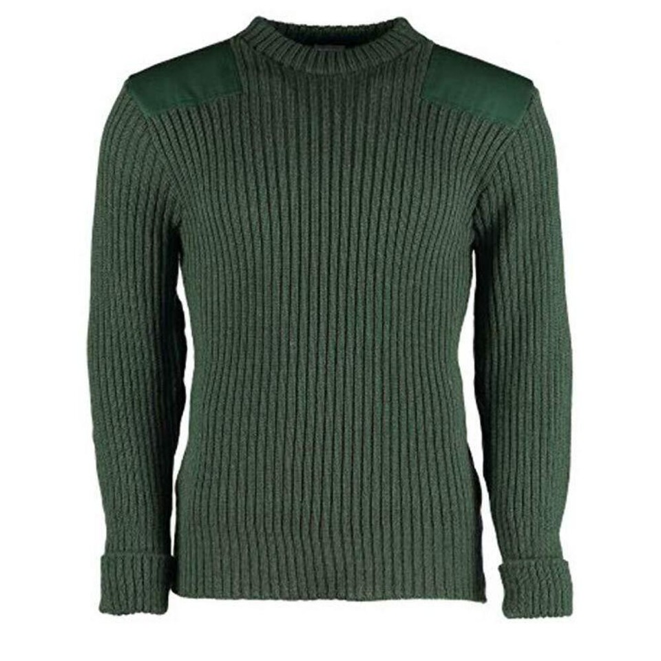 British Commando Sweater Woolly Pully CREW Neck - Various Colors | eBay