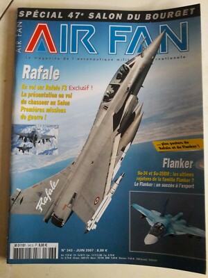 AIR FAN magazine, revue, Juin 2007 n°343. Spécial salon du Bourget. | eBay