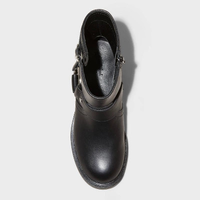 Universal Thread Women's Harness Buckle Ankle Boots Faux Leather ...