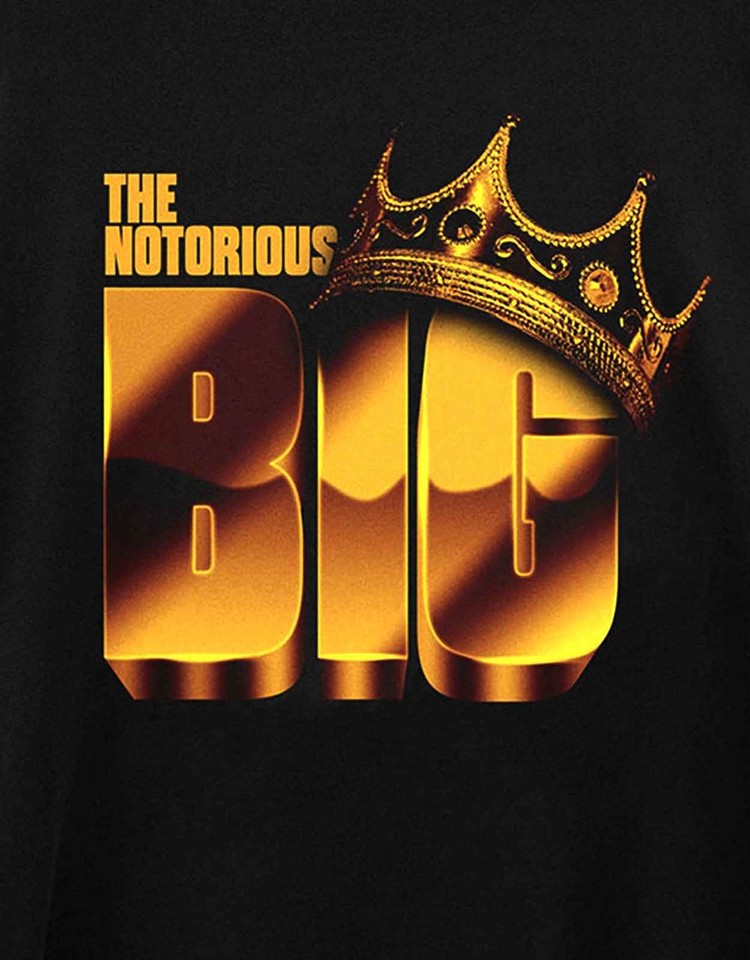 Biggie Smalls T Shirt The Notorious BIG Logo new Official Mens Black ...