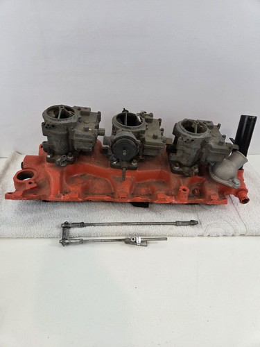 1958-61 Chevrolet 348 Tri-Power Intake with Carburetors 3x2 (3 Deuces ...