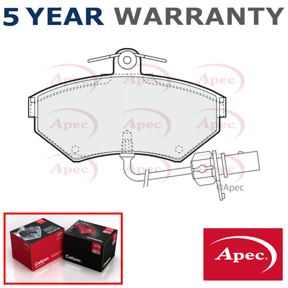 Apec Front Brake Pads Set Fits VW Passat Audi A4 1.6 1.8 1.9 TDi ...