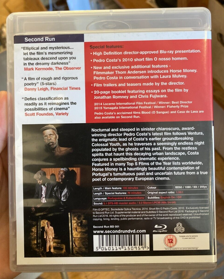 Horse Money (2010) Blu-ray Pedro Costa Second Run Films All Region OOP ...
