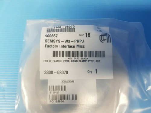 Applied Materials AMAT 3300-08070 FTG LF FLANGE NW80 BAND CLAMP TYPE ...