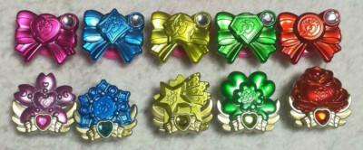 Glitter force Smile Precure Girls Toy Set Decor 10 item Set Pretty Cure ...