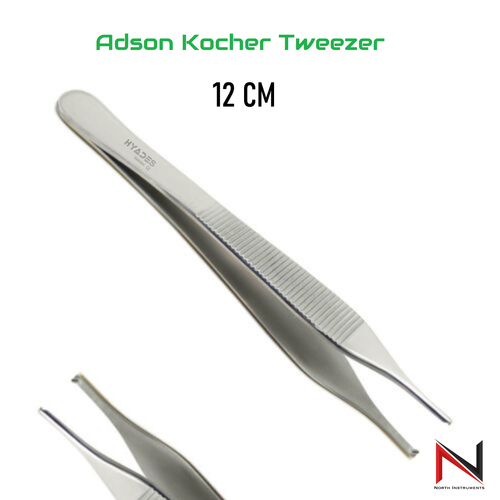Dental Adson Kocher Tissue Tweezers Medical Toothed Dressing Surgical ...
