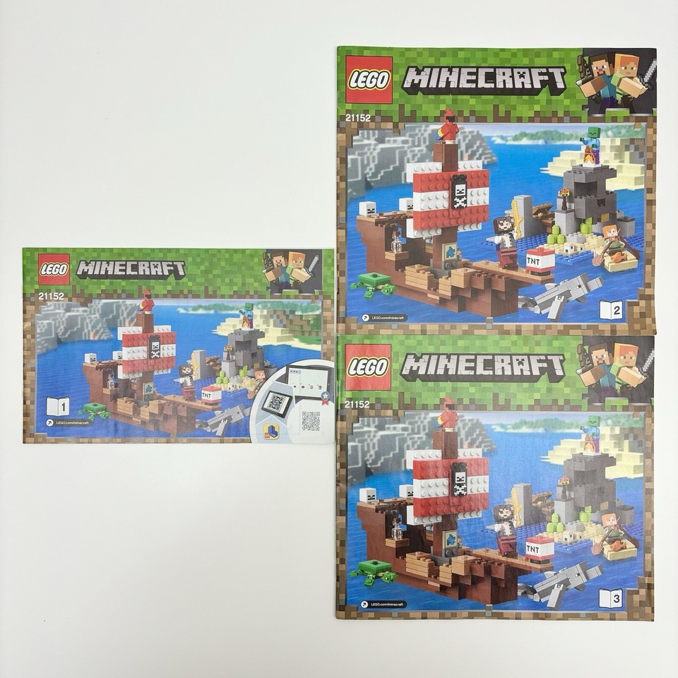 LEGO Minecraft: The Pirate Ship Adventure (21152) NO BOX 673419304467 ...