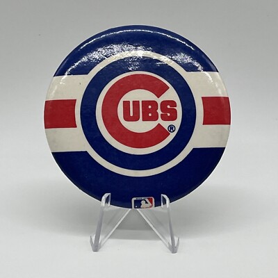 Chicago Cubs MLB Pin Button Pinback Vintage 1980s 3.5” | eBay