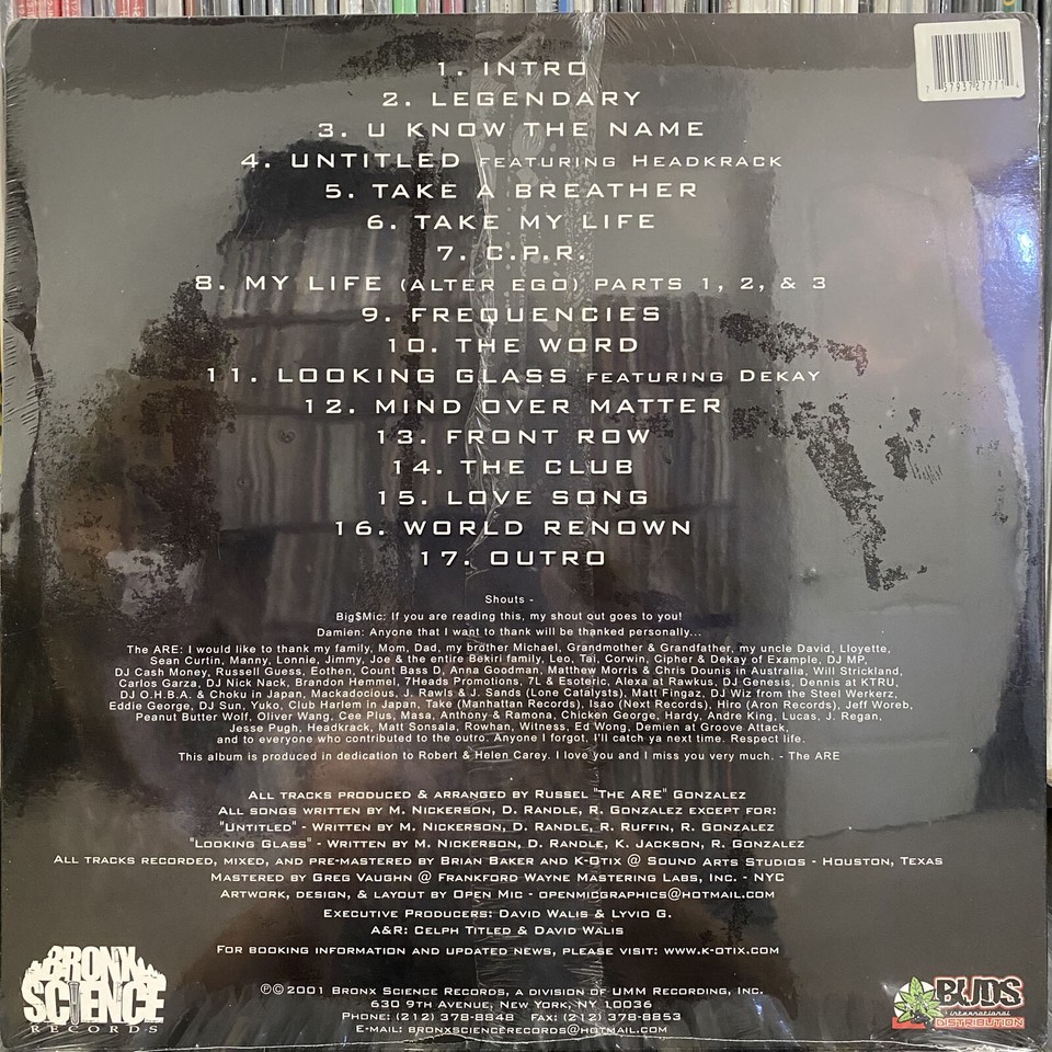 K-OTIX - UNIVERSAL (VINYL 2LP) 2001!!! RARE!!! MICAH + DAMIEN + THE ARE ...