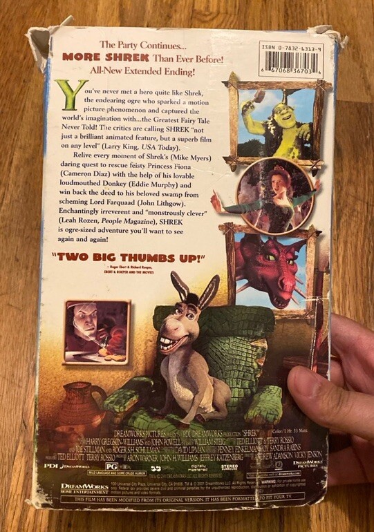 Shrek (VHS, 2001) 667068367034 | eBay