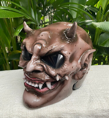 Ghost Rider Motorcycle Helmet Devil Custom Airbrush Skull 3D Helmet | eBay