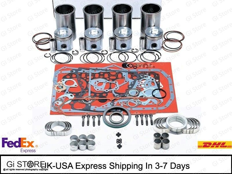 OEM Fits CUMMINS/ CASE 4BT3.9 OUT-OF-FRAME REBUILD KIT PISTON #3907156 ...