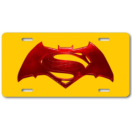 Artistic Batman vs Superman Vanity License Plate Tag Aluminum Car BvS ...