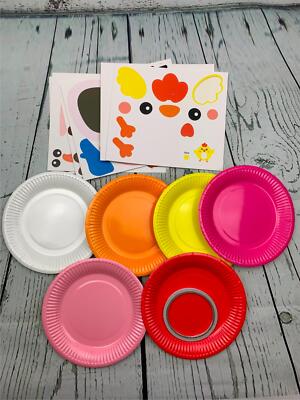 12Pcs Children 3D DIY Paper Tray Sticker Painting Toys Art Crafts ...