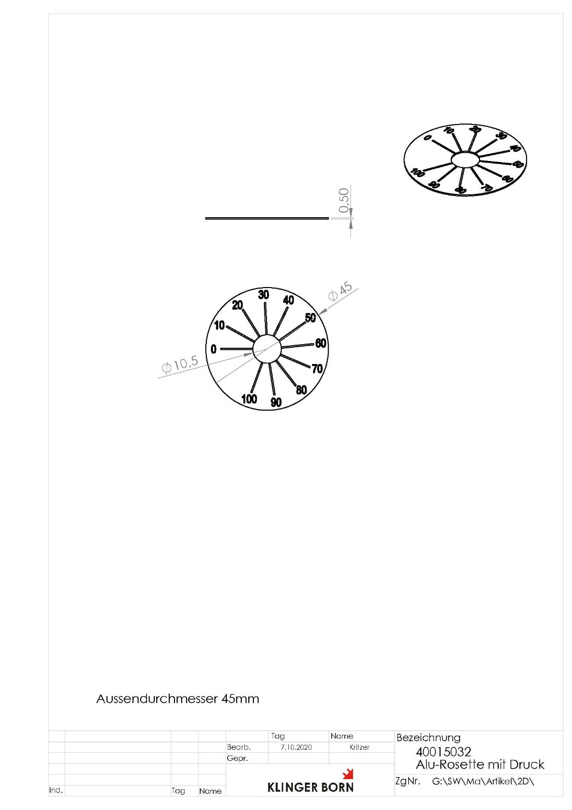 Poti-Set: Cermet Potentiometer 2W 2,5k, Drehknopf und Skala, Nr. 8500. ...