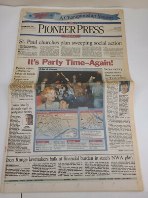 Saint Paul Minnesota Pioneer Press Newspaper Wisconsin Section A ...
