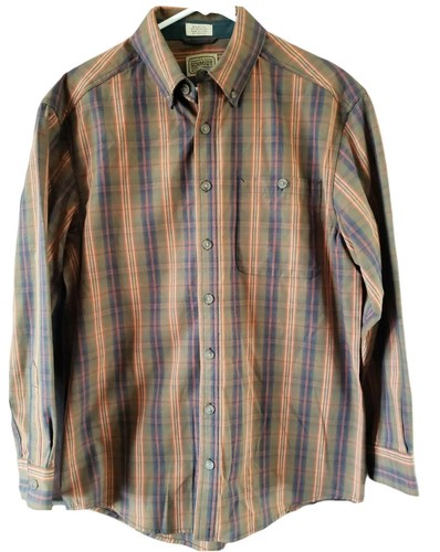CE SCHMIDT Workwear Mens M Shirt Long Sleeve Button Down Blue/Green ...