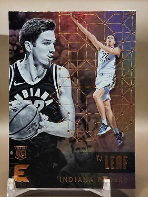2017-18 Panini Essentials Basketball #191 TJ Leaf Rookie RC Indiana ...
