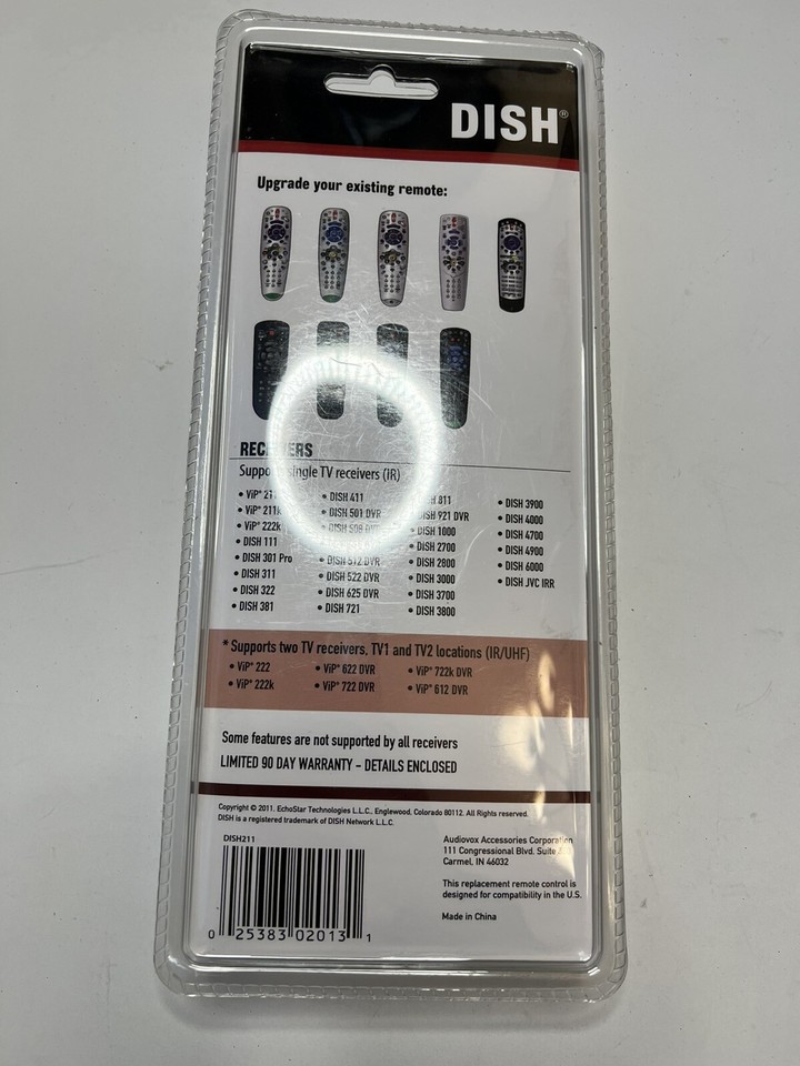 New Sealed Dish Network 211 IR/UHF Pro Remote TV1 IR TV2 IR UHF B5 | eBay