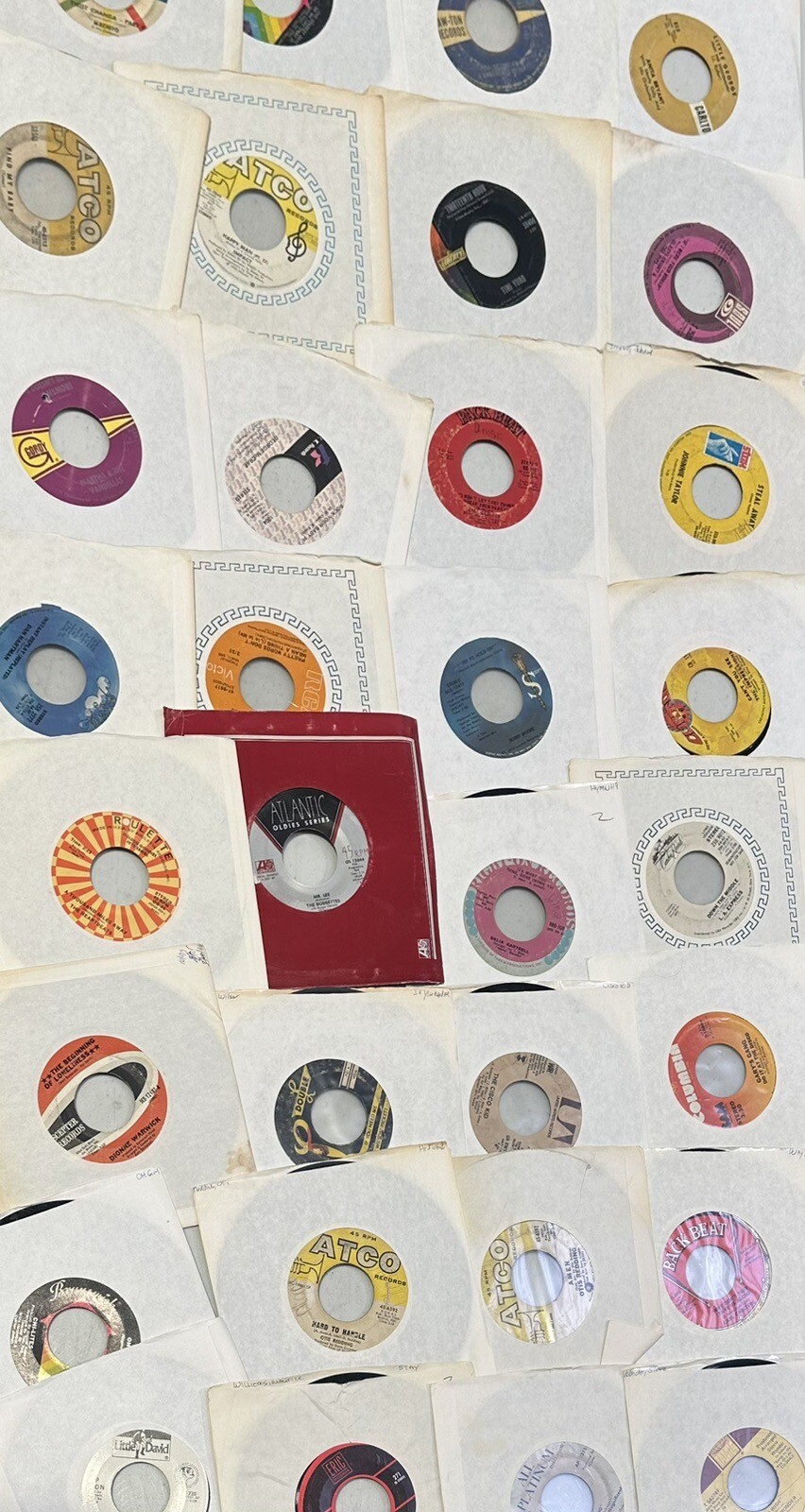 200 + 45 Rpm record lot- 60s/70s/80s Mainly Soul/Funk Major And Small ...