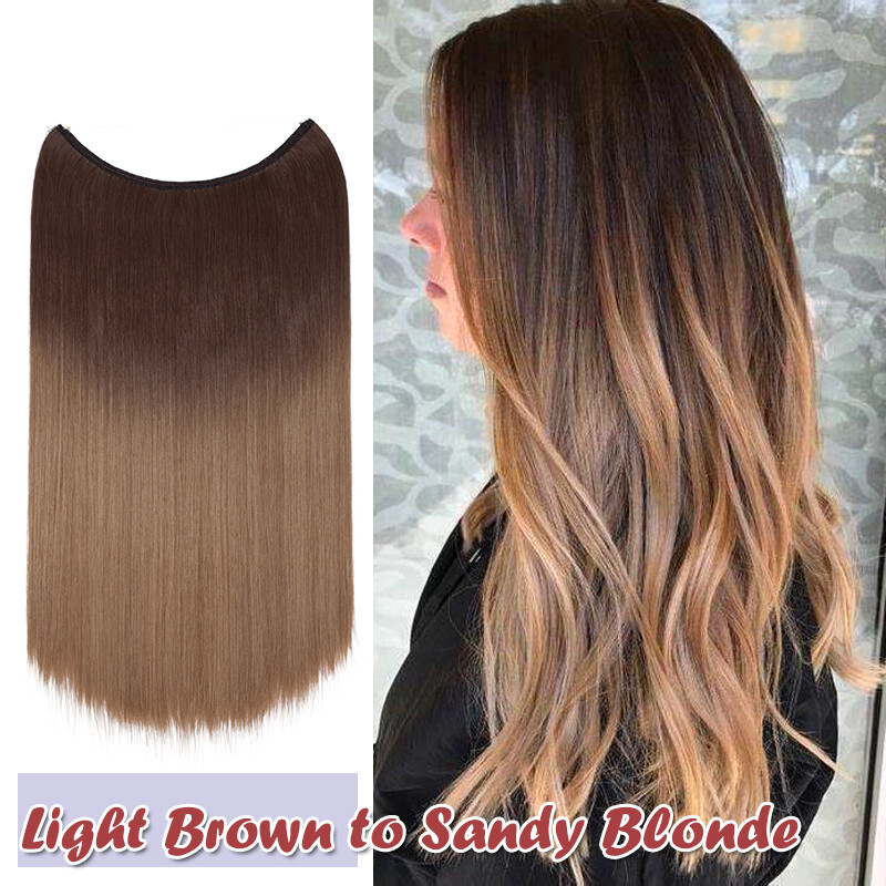 100% Natural As Human Thick Invisible Wire Softs Secret Wire In Hair ...