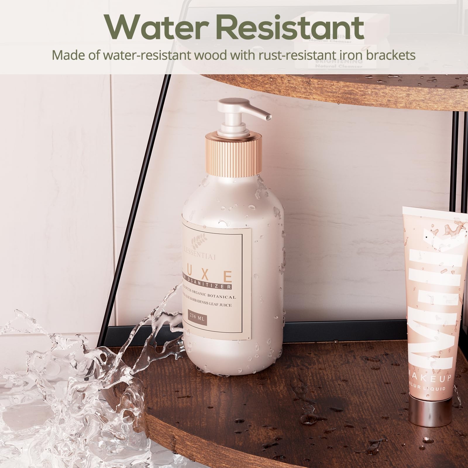 Puricon 2 Tier Corner Countertop Storage Shelf Organizer, Triangle ...