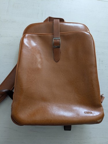CLUCI Women's Backpack Purse Large Vegan Leather Travel Laptop Honey ...