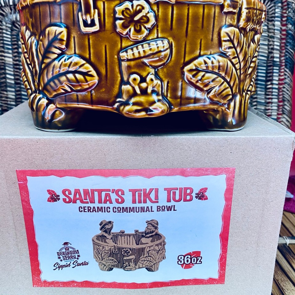 Beachbum Berry Sippin Santa's Tiki Tub Communal Bowl NIB Hawaiian 36 ...