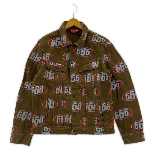 Supreme 666 Denim Trucker Jacket SS17 M Brown | eBay