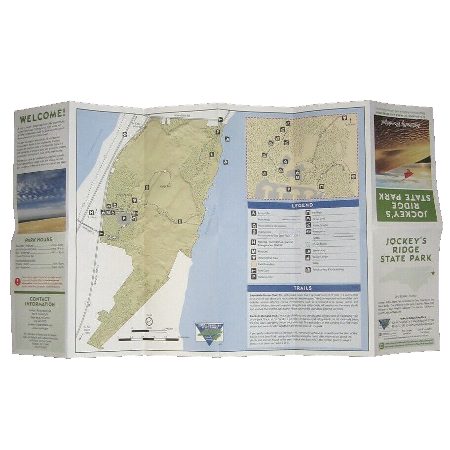 Jockeys Ridge State Park Brochure & Map Nags Head North Carolina Parks ...