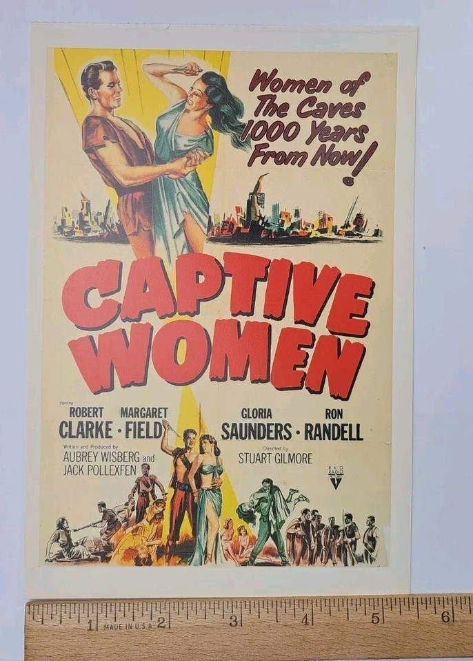 Captive Women Campy Film Noir B Movie Postcard Oversized | eBay