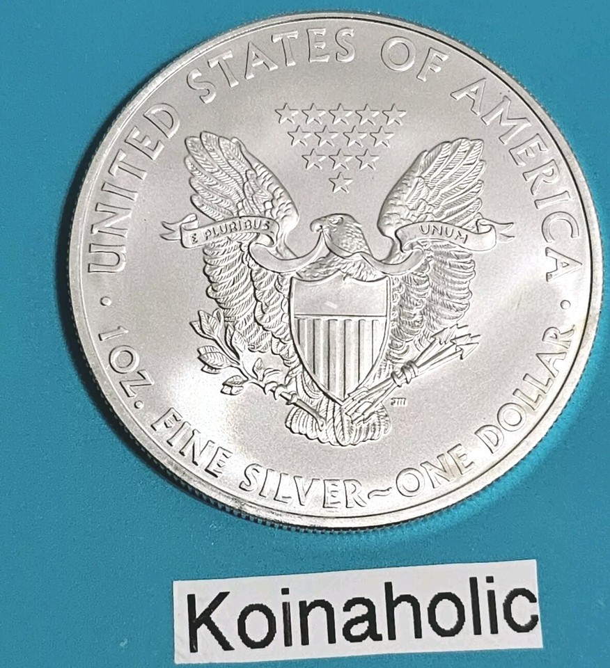 2009 $1 American Silver Eagle 1 oz Uncirculated Better Back Date | eBay