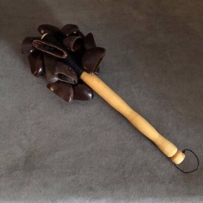 Nut Shell Shaker Rattle Wood Stick Rain Maker Maraca Calabash Shaman ...