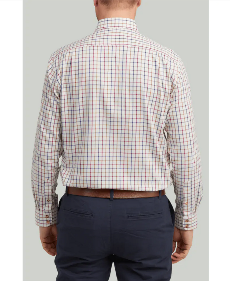 Doubletwo Tattersall Check Warm Handle Shirt in Plum | eBay UK